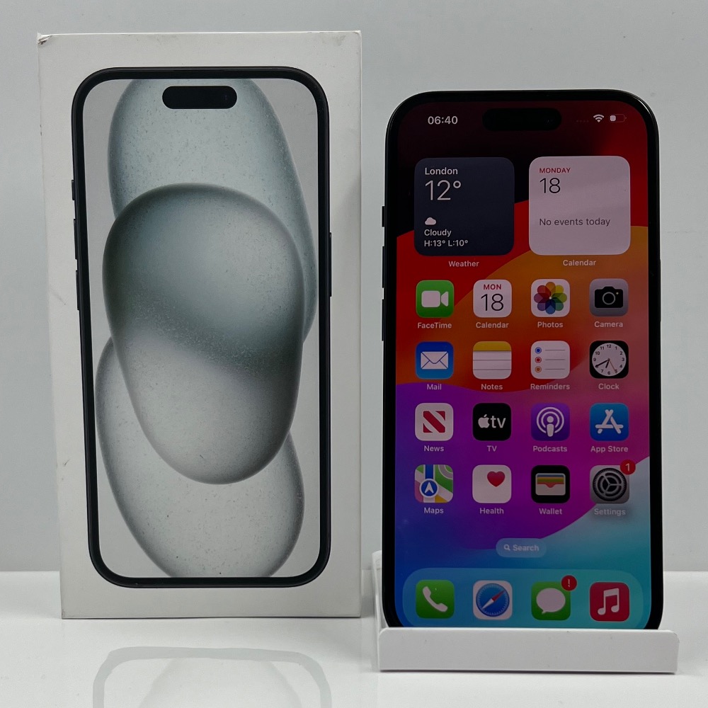 Pre-owned APPLE iPHONE 15 - BLACK 128GB A3090 - Own4Less